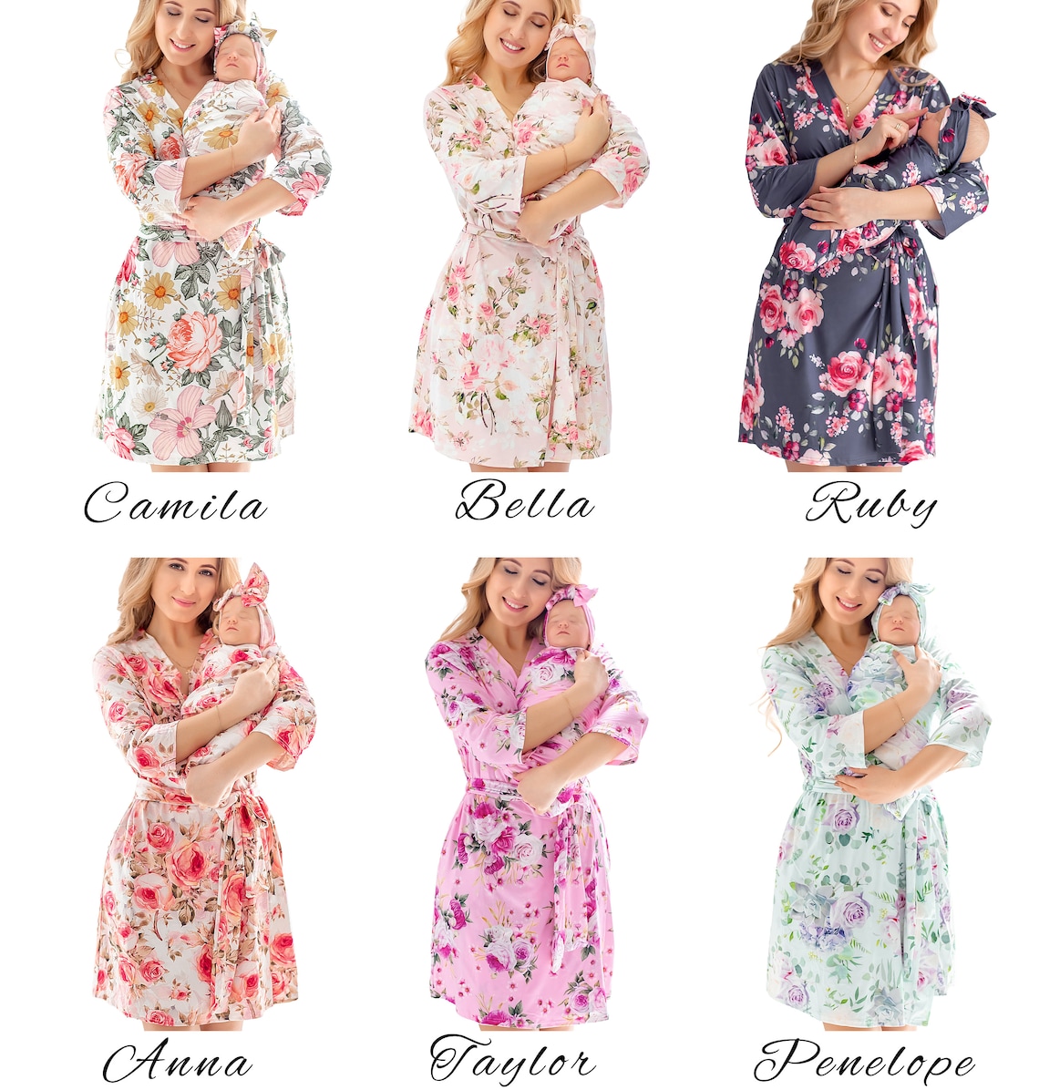 Labor and Delivery Gown Matching Baby Set Labor and Delivery - Etsy