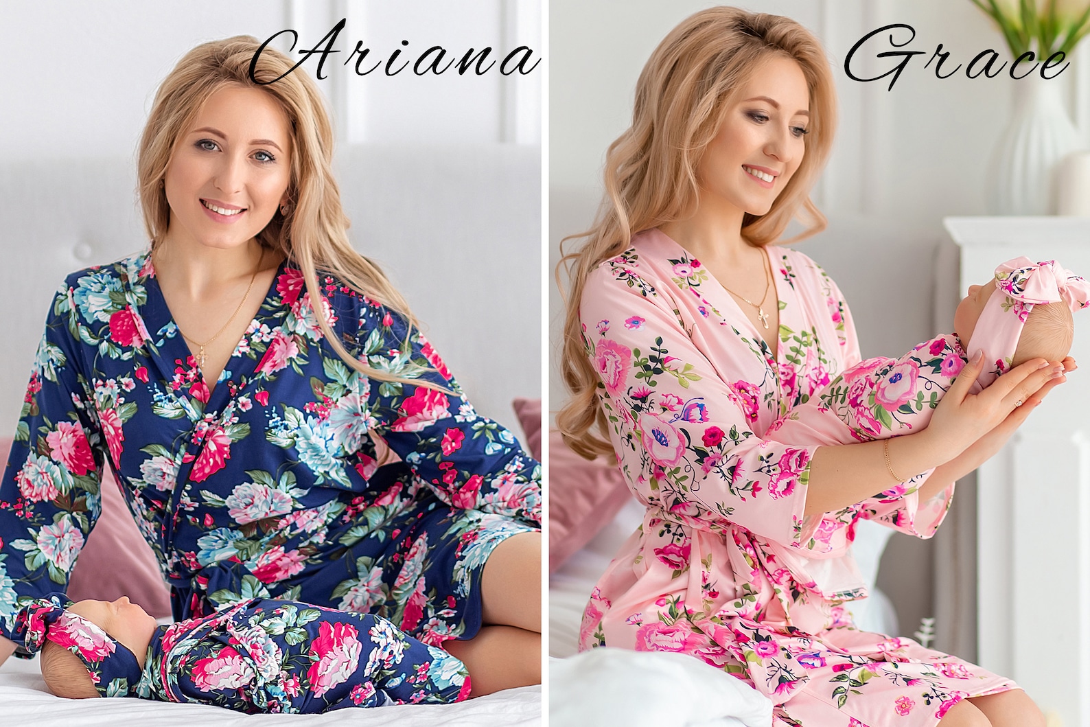 Matching Robe and Swaddle Set Mom and Baby Maternity Robe and - Etsy