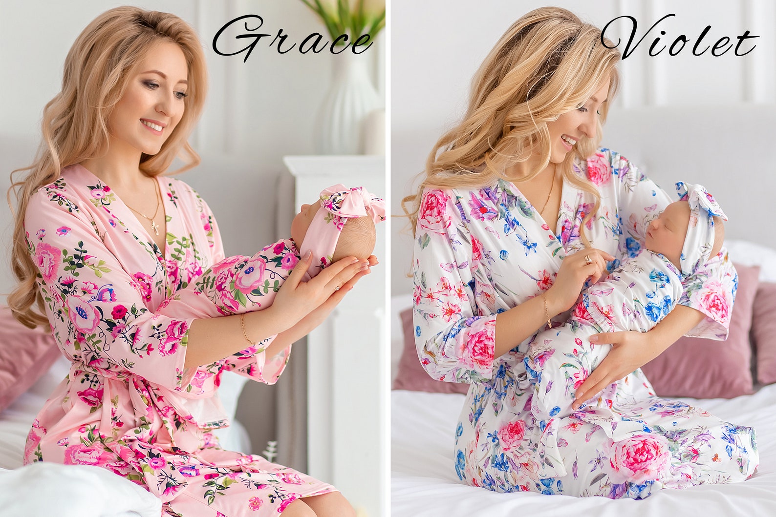 Labor and Delivery Gown Matching Baby Set Labor and Delivery - Etsy