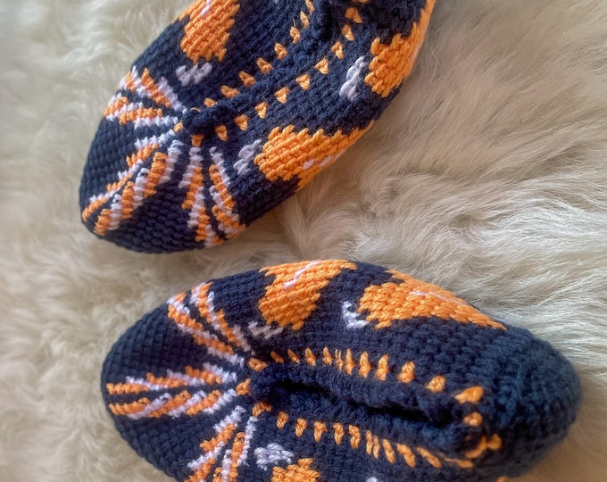 Ethnic Balkan Home Slippers. Wool Felt Home Shoes. Comfortable and ...