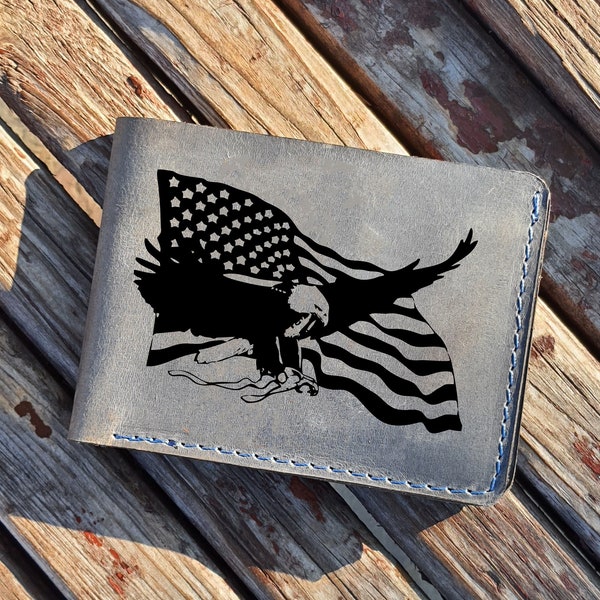 American Flag Wallet - Etsy