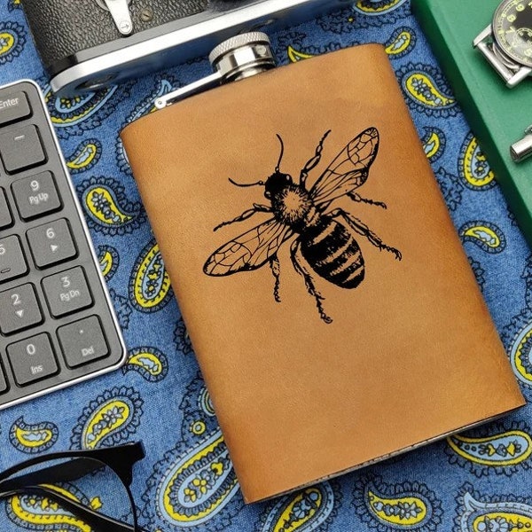Bee Flask - Etsy
