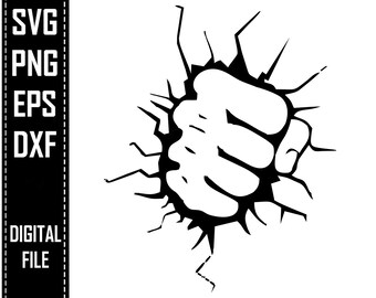 Punch Smash Svg - Etsy Ireland