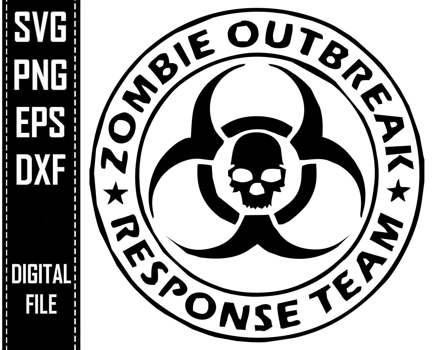 Zombie Outbreak Response Team Svg Eps Png Dxf Cricut Cameo | Etsy