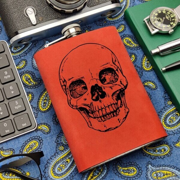 Skull Flask - Etsy