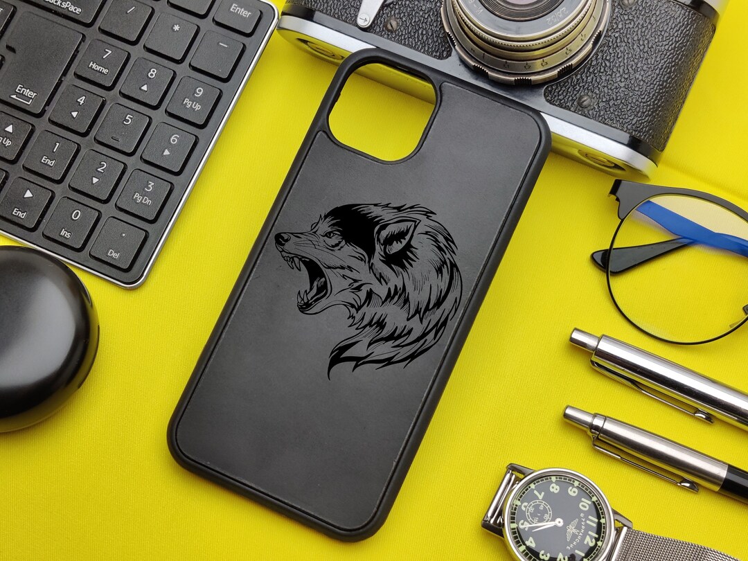 Wolf Werewolf Wild Animal Mountain Hill Forest Pine Fir Tree Wave River ...