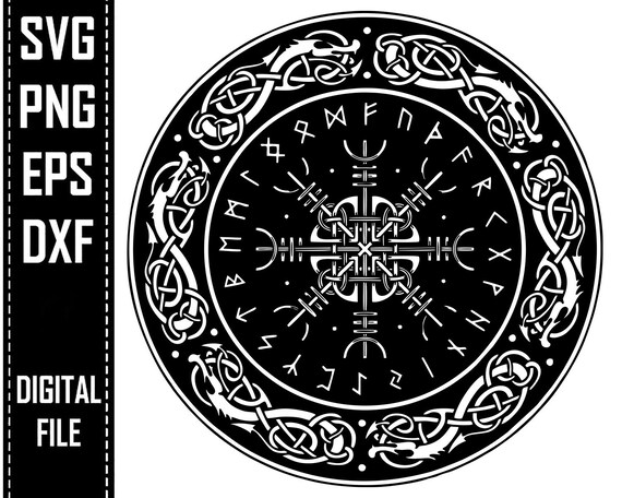 Clip Art & Image Files Helm Of Awe Svg Printable Cricut & Silhouette ...