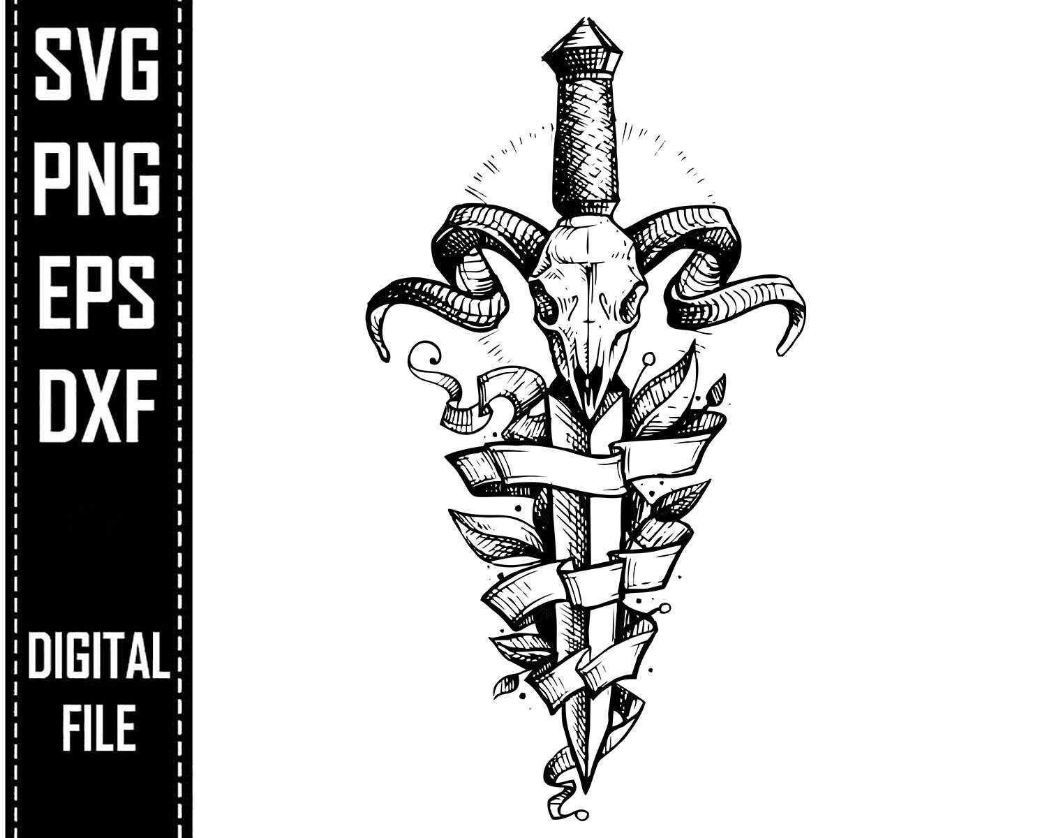 Sacrifice Svg Middle Ages Eps Sigil de Baphomet Png | Etsy