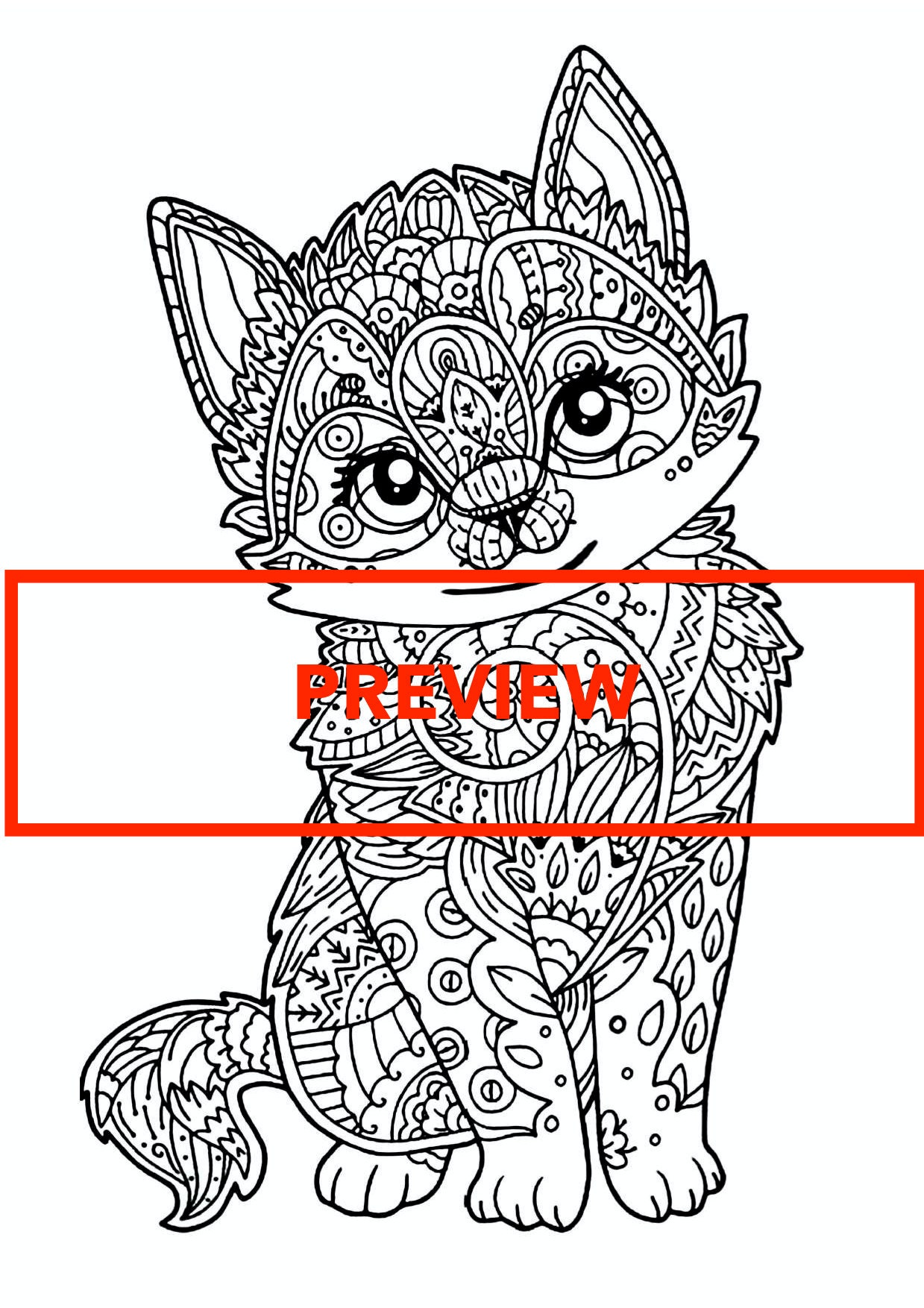 36 Dope Animal Coloring Pages - Digital PDF Download - Etsy