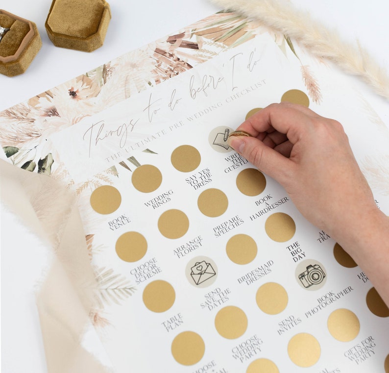 Wedding Planning Scratch Poster: Engagement Gift for Couples - Etsy UK