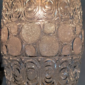 Vintage Plug-in Swag Lamp, Art Deco Art Nouveau Bubble Swirl Glass ...