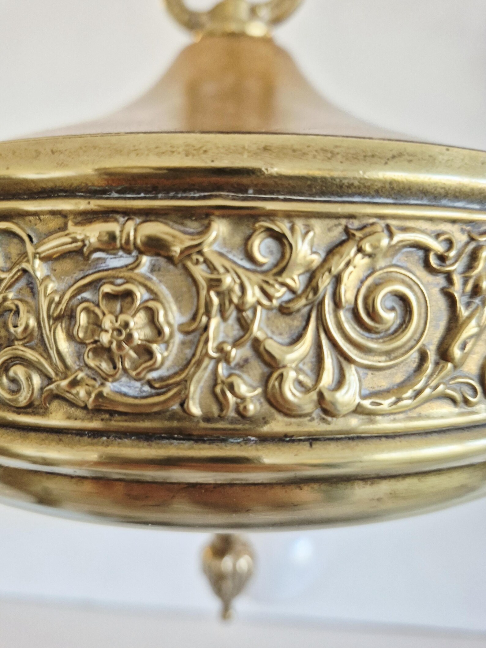 Antique Victorian Pan Light Chandelier, Art Deco, Art Nouveau, Ornate ...