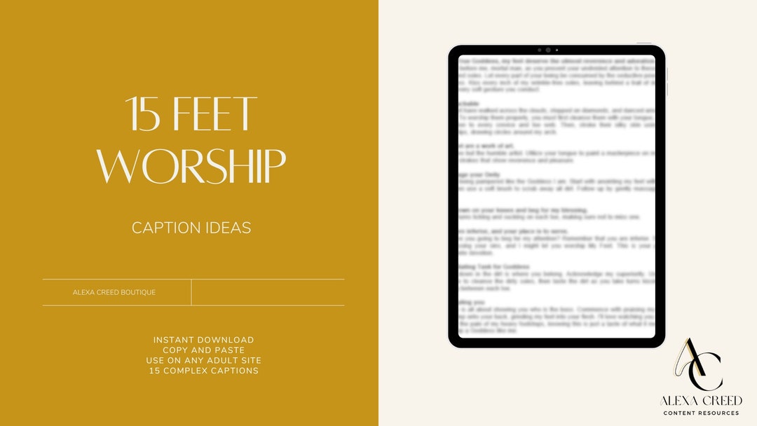 15 Feet Worship Caption Ideas - Etsy