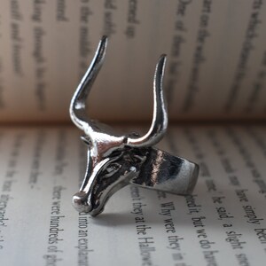 Bull Ring, Adjustable Rings, Mens, Goth, Bull, Chunky Rings, Statement ...