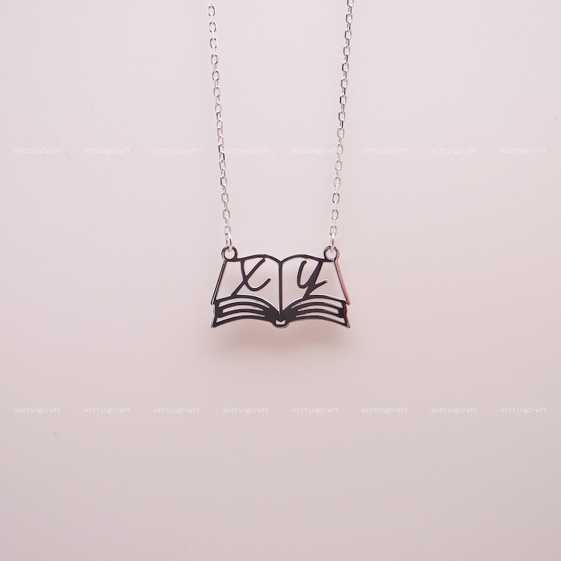 Book Necklace - Etsy