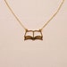 Book Necklace, Open Book Necklace, Book Lover Gift, Bookworm Gift, 925 ...