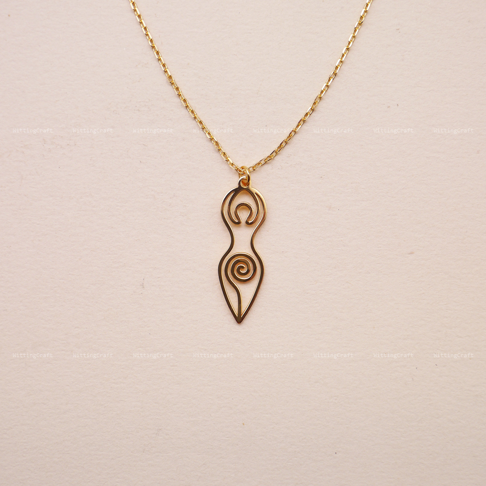 Spiral Goddess Necklace Divine Feminine Spirituality Faith - Etsy