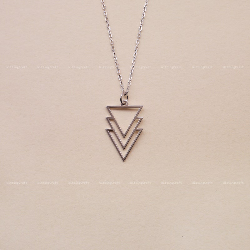 Geometric Necklace - Etsy