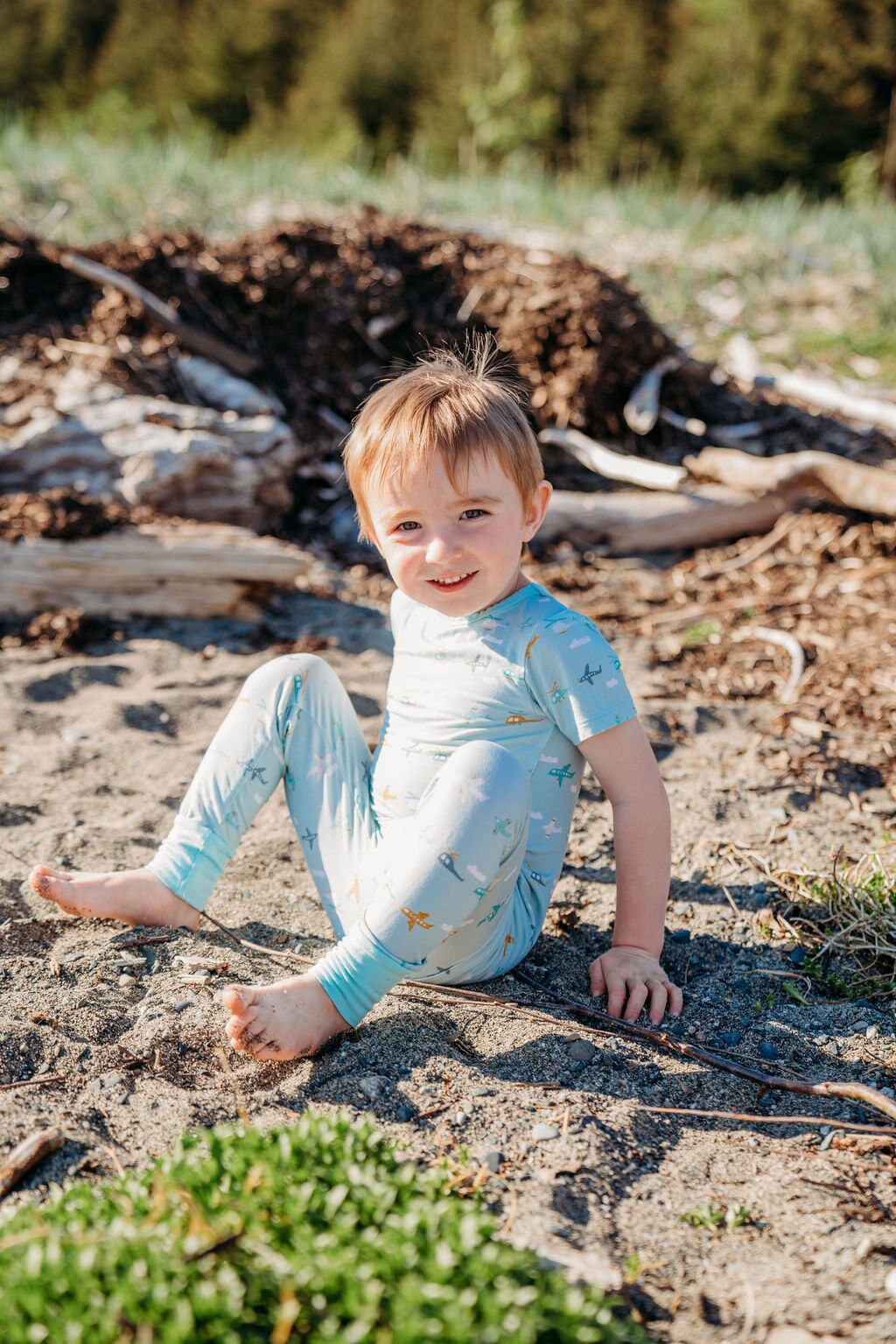 Porter's Planes | Bamboo 2-piece PJ Short-sleeve PJ Set | Toddler ...