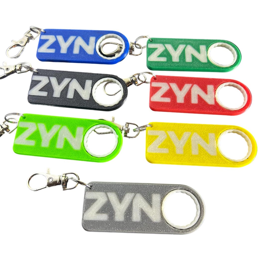 ZYN Key Chain 7 Colors Spinning Key Chain Fidget Key Chain Made in USA ...