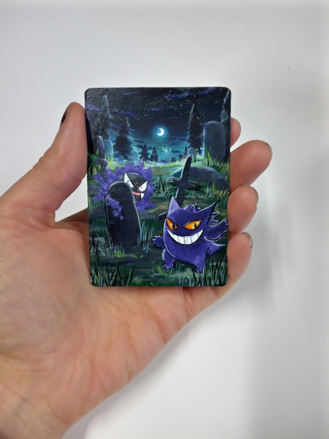 Hand Painted Pokemon Card Custom Made Acrylic Painting - Etsy Australia