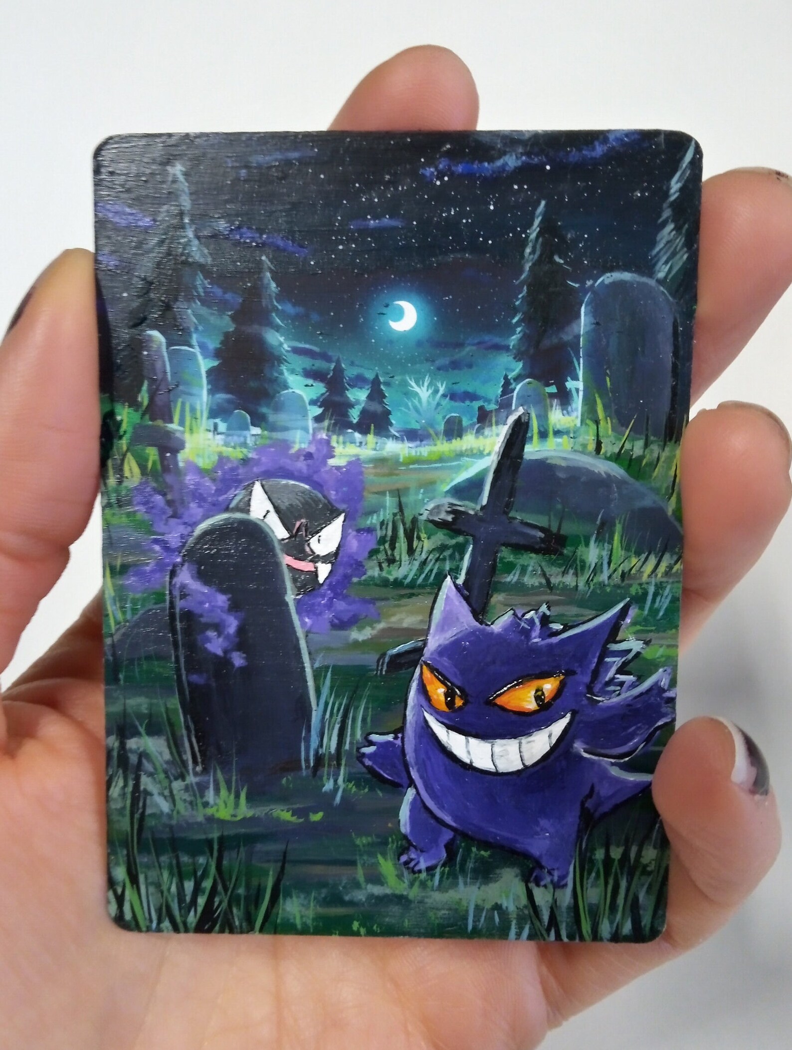 Hand Painted Pokemon Card Custom Made Acrylic Painting - Etsy Australia