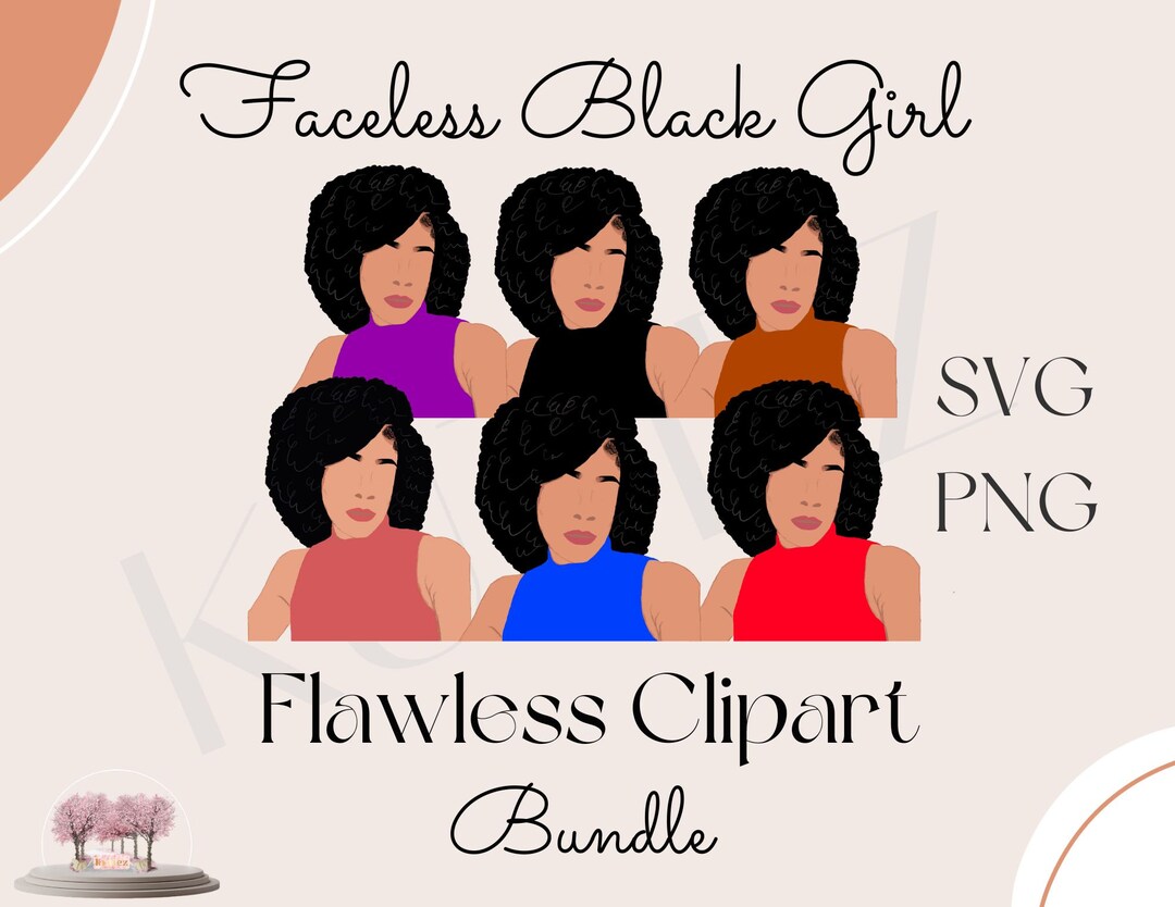 Black Girl Svg Faceless Black Girl Stay Flawless Black Girl - Etsy