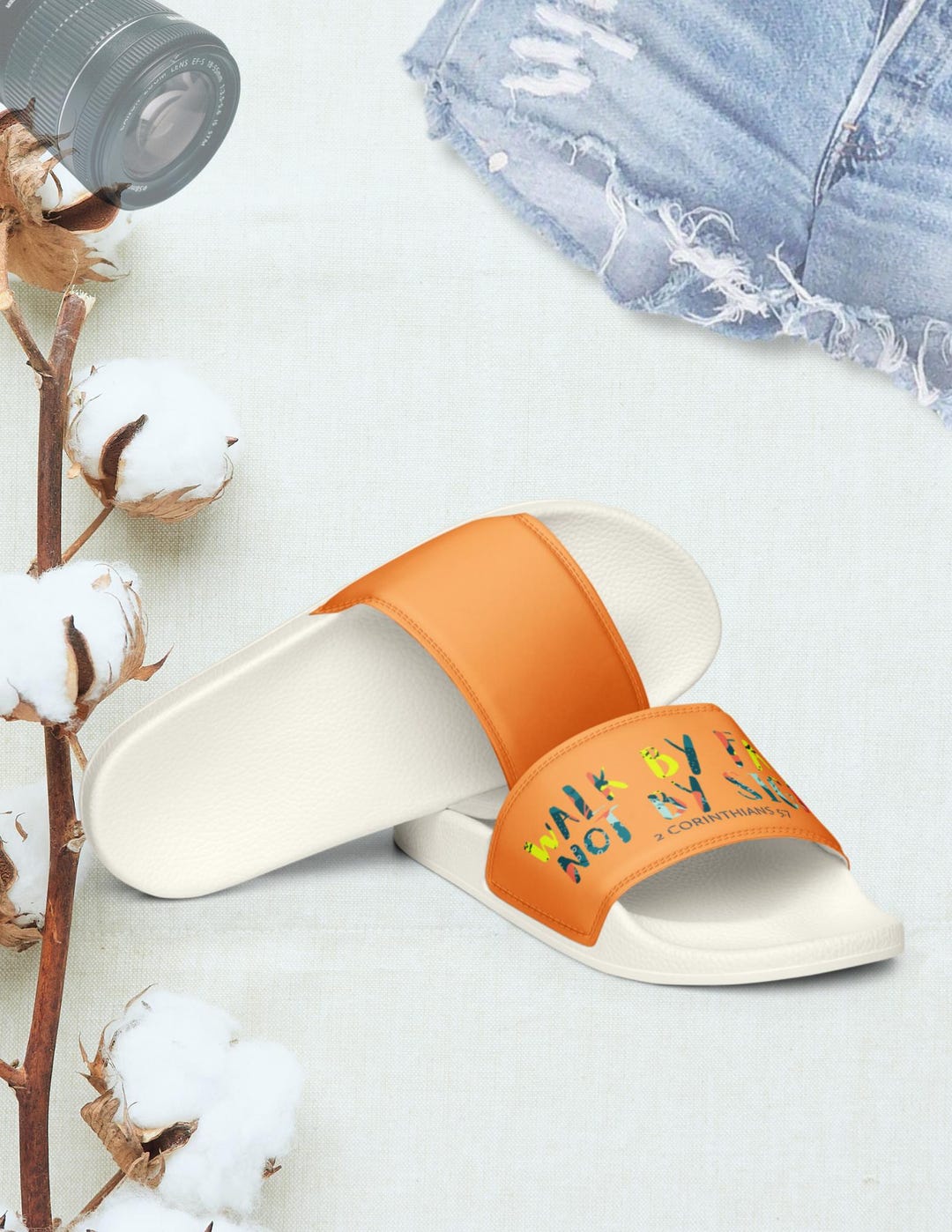 Walk by Faith Slides, Religious Slide Sandals, Christian Footwear ...