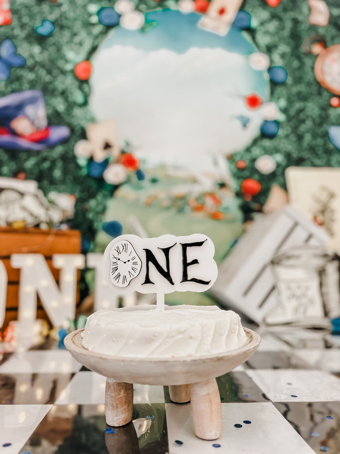 Alice in One-derland Cake Topper - Etsy
