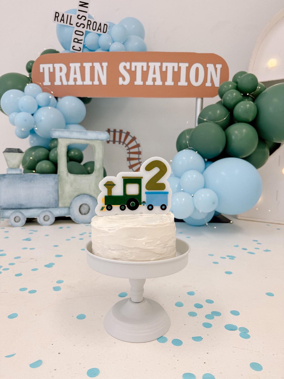 Train - 2 - Customizable Cake Topper - Etsy