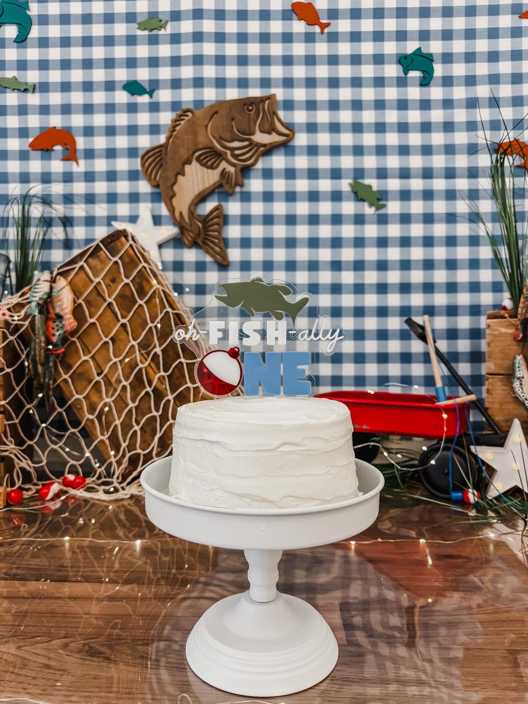Oh-fish-ally ONE - Cake Topper - Etsy