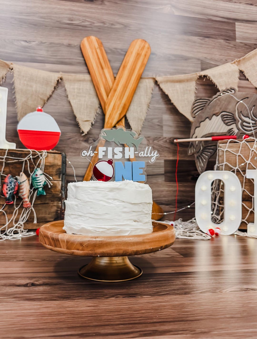 Oh-fish-ally ONE - Cake Topper - Etsy