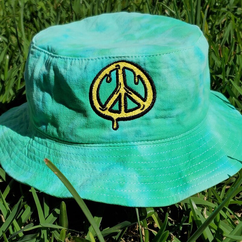 Peace Sign Bucket Hat - Etsy