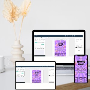 Editable Movie Night Birthday Party Favor Box Label, Printable Movie ...