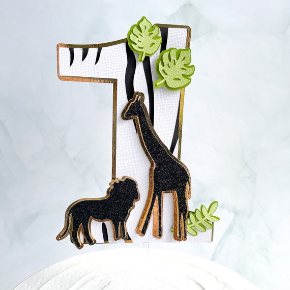 Digital Cake Topper Digital Safari Cake Topper Digital One - Etsy