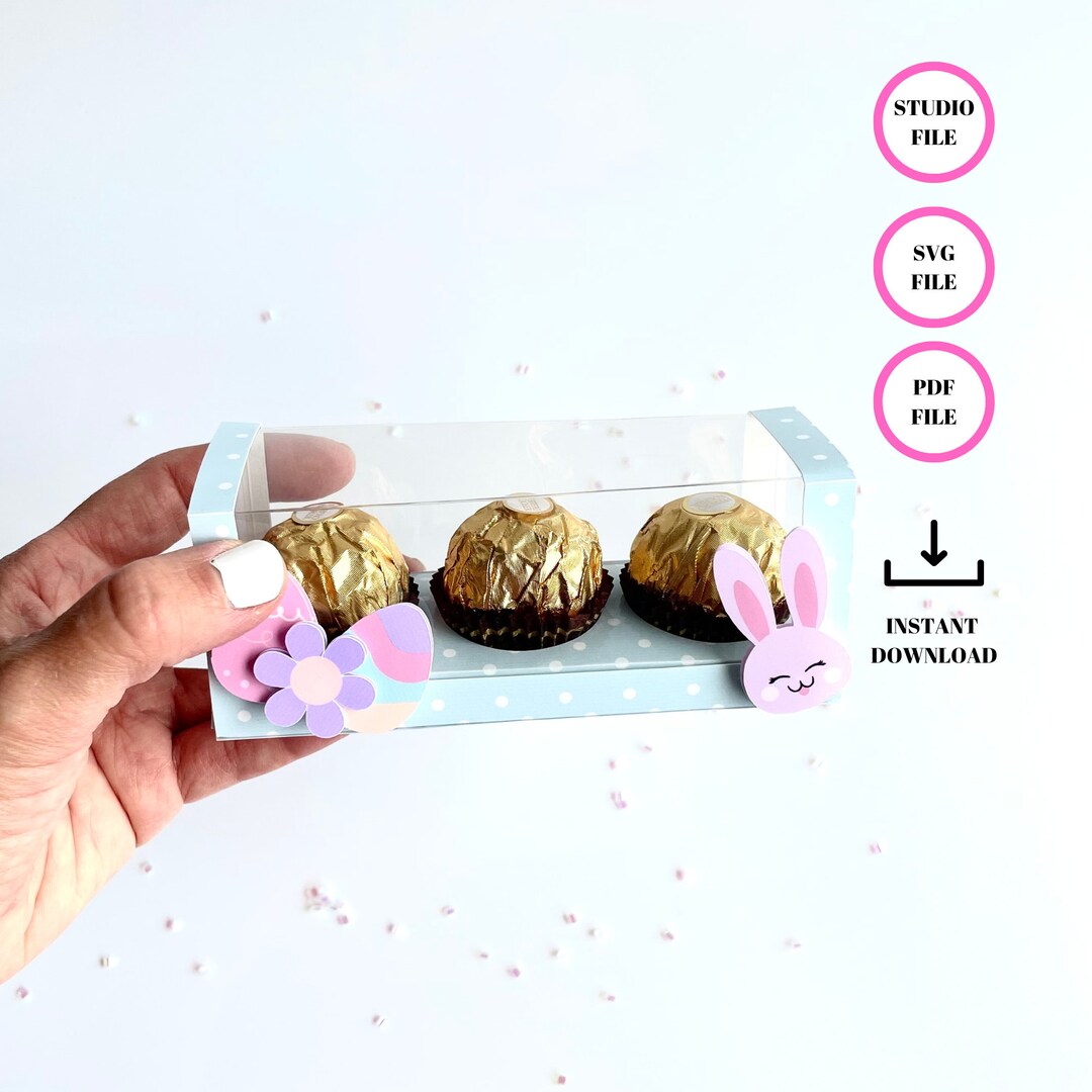 Chocolate Hazelnut Box Template, Chocolate Gift Box, Cutting File for ...