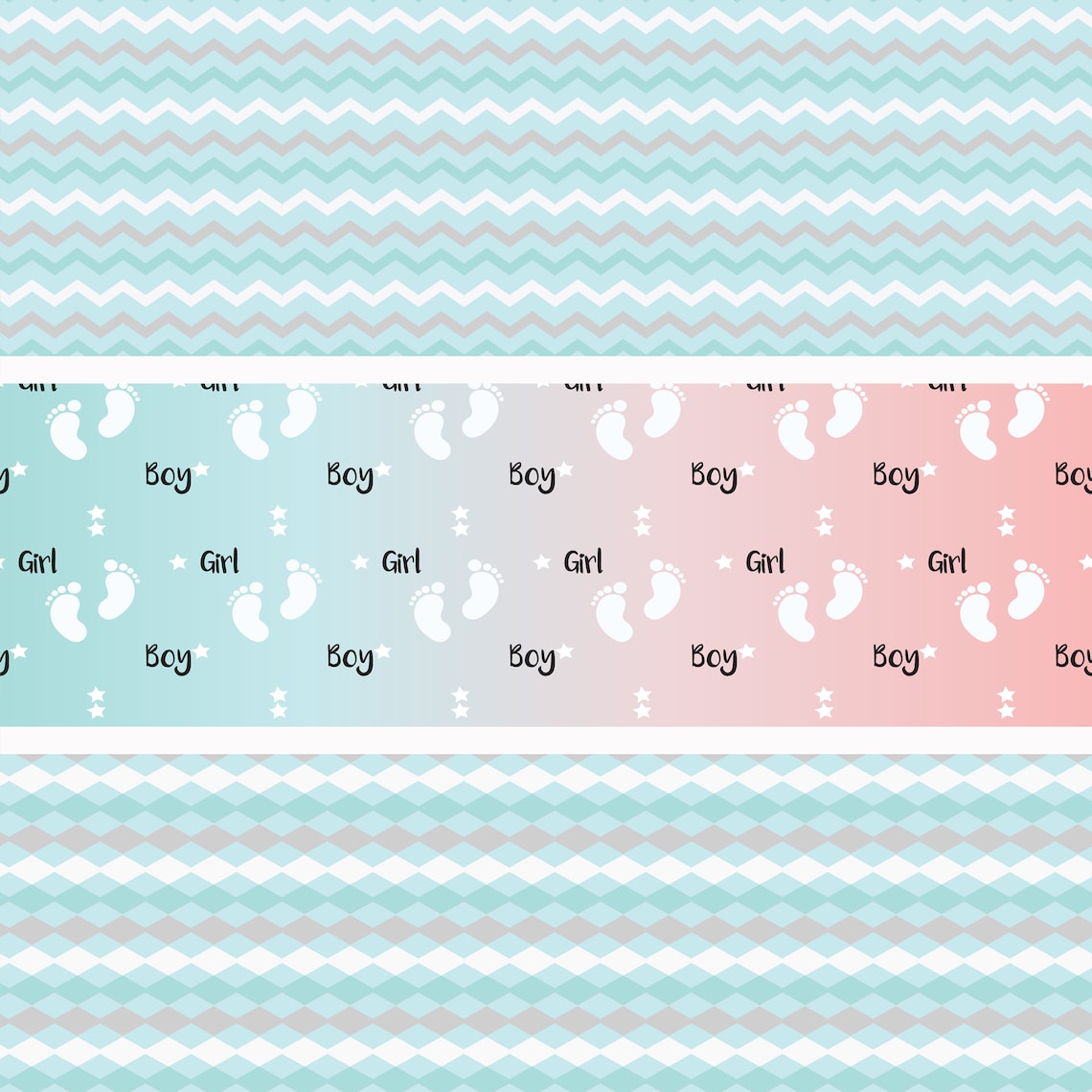 Gender Reveal Digital Paper Babyshower Digital Paper Digital - Etsy