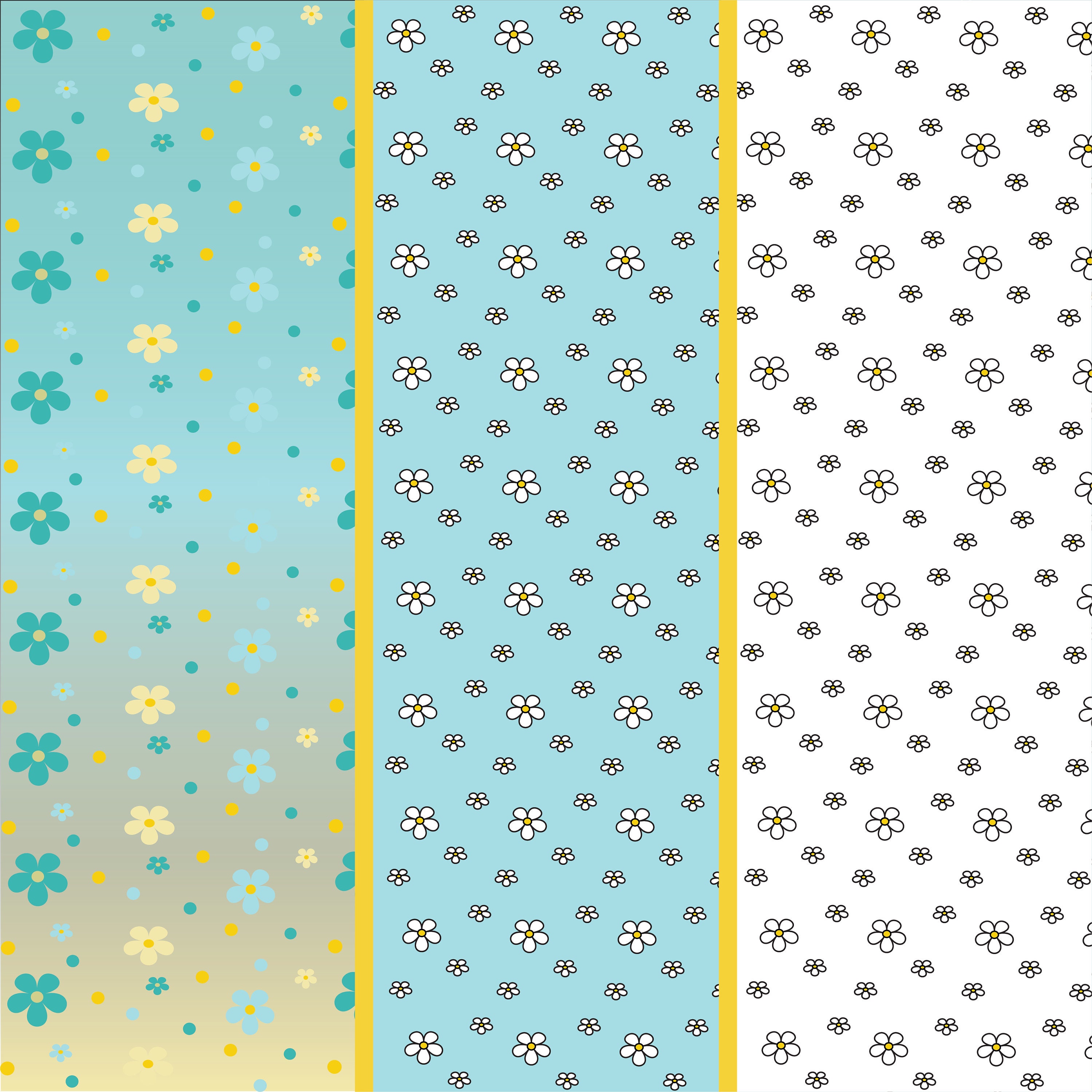 Flowers Digital Paper Digital Paper 12x12 - Etsy