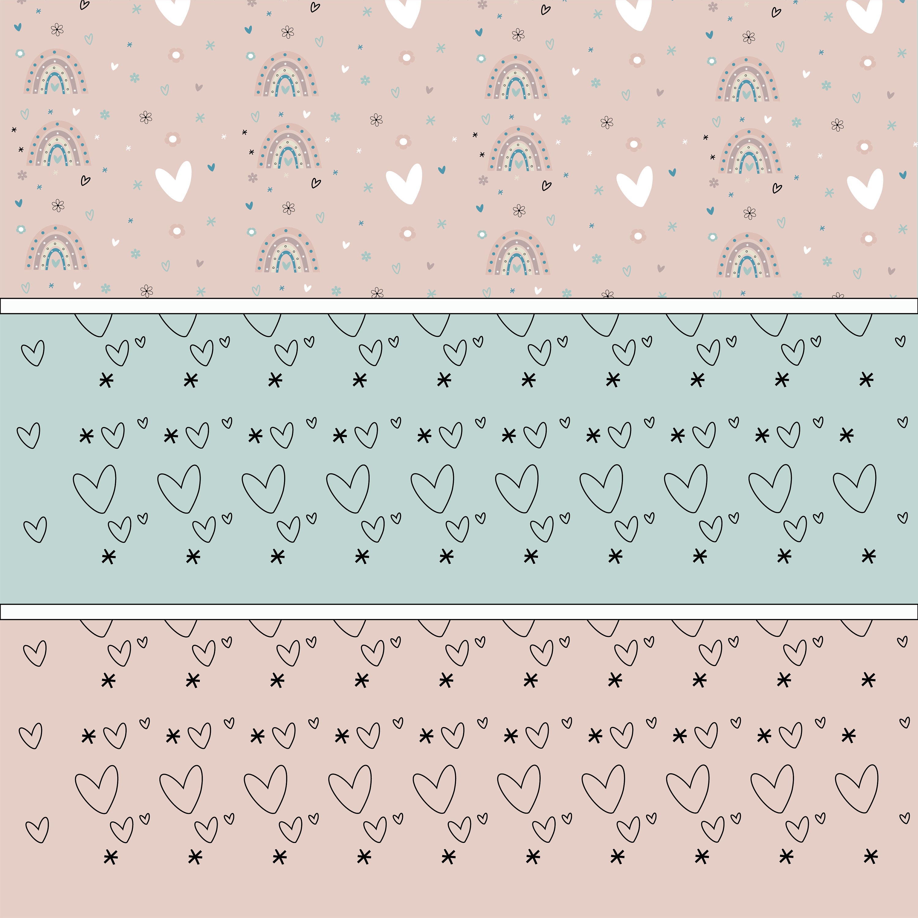 Rainbow Digital Paper Digital Paper 12x12 - Etsy