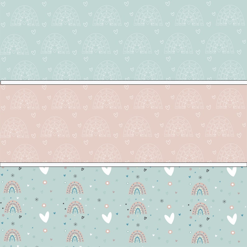 Rainbow Digital Paper Digital Paper 12x12 - Etsy