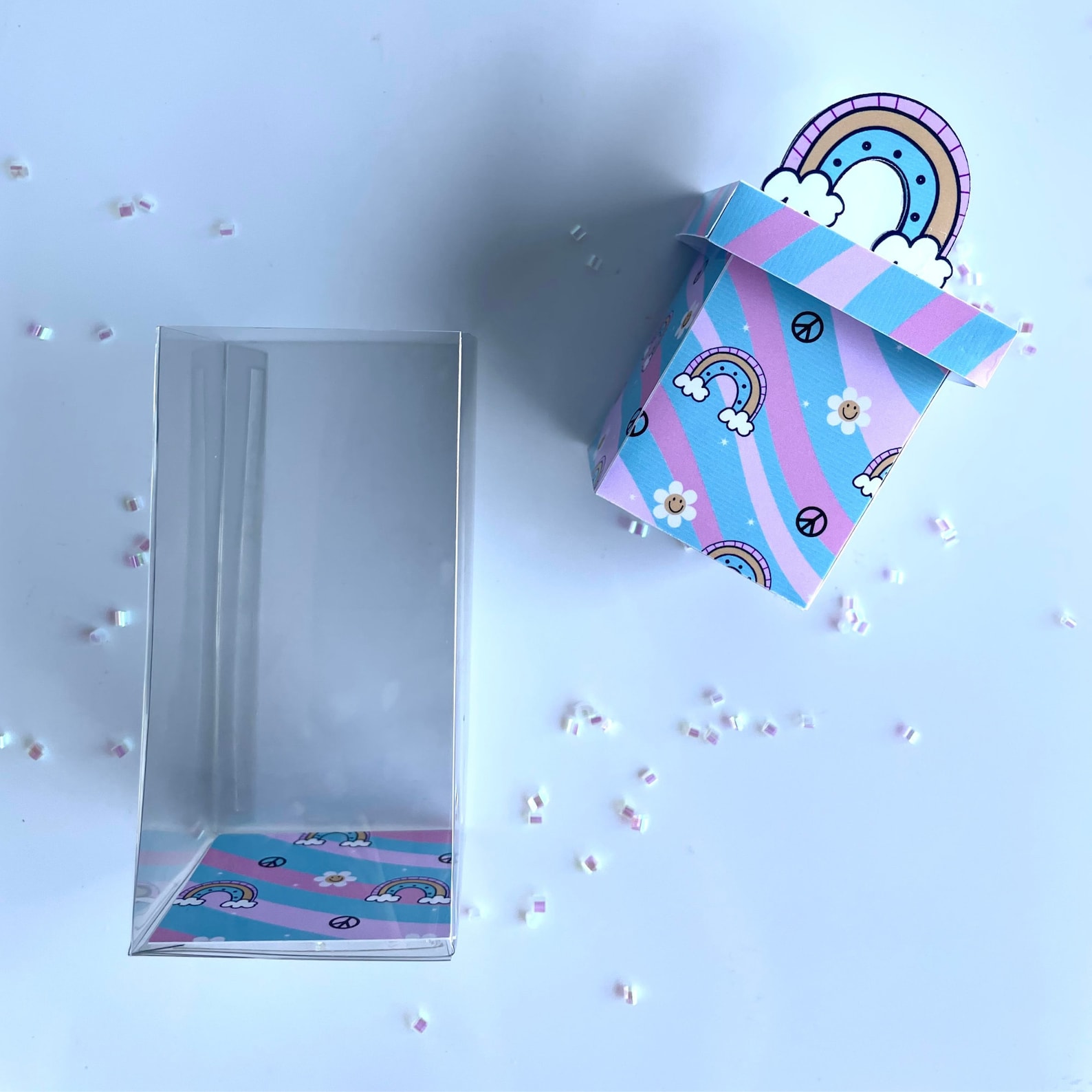 Treat Box Template Favor Box SVG Gift Box Floating Box - Etsy