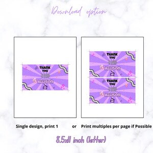 Editable Movie Night Birthday Party Favor Box Label, Printable Movie ...