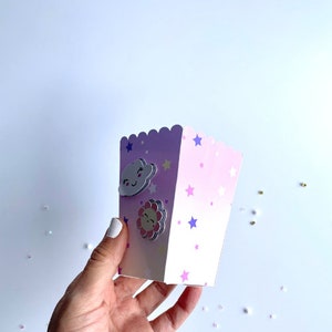 Popcorn Box Template, Snack Box SVG, Cricut Cut File, Silhouette Cut ...