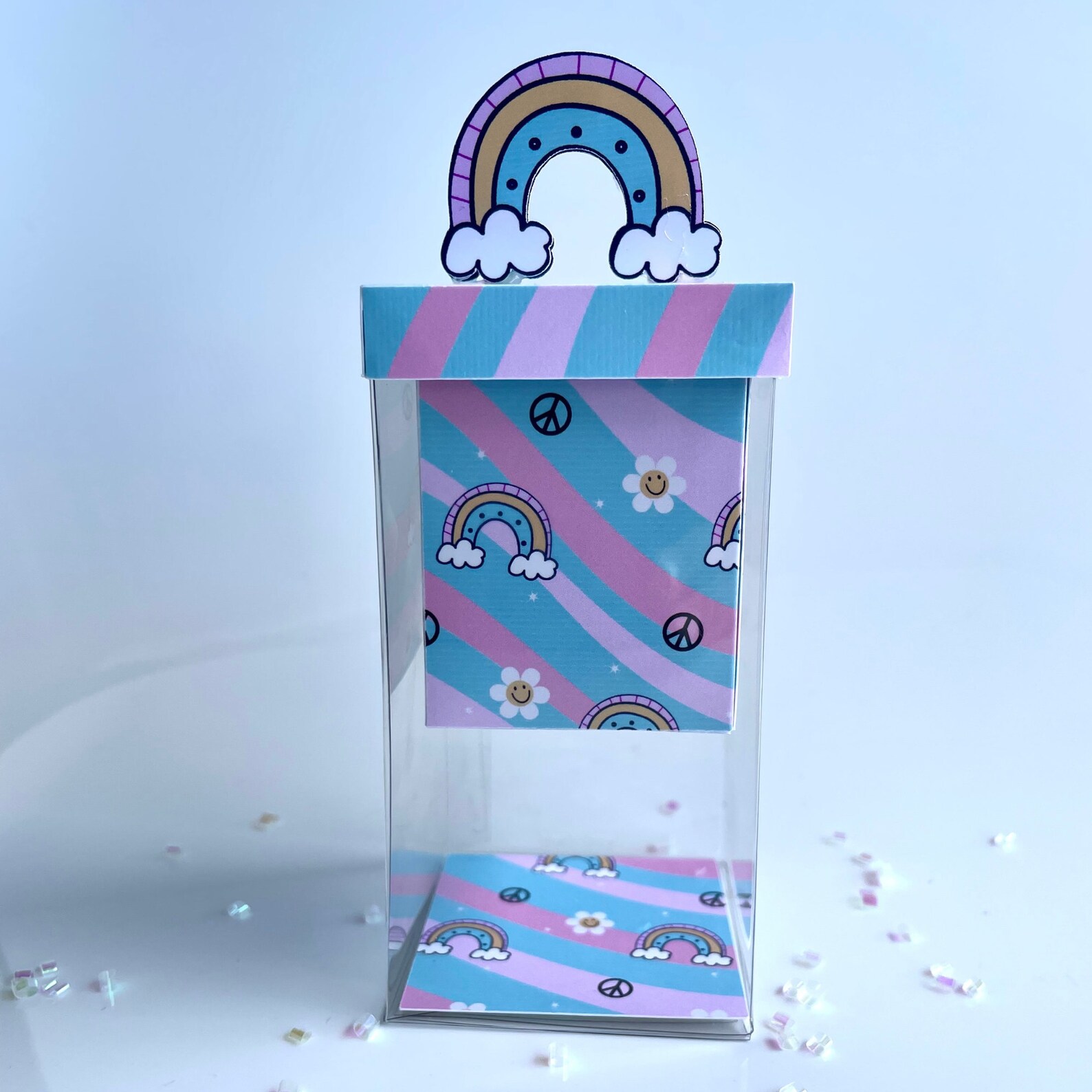 Treat Box Template Favor Box SVG Gift Box Floating Box - Etsy