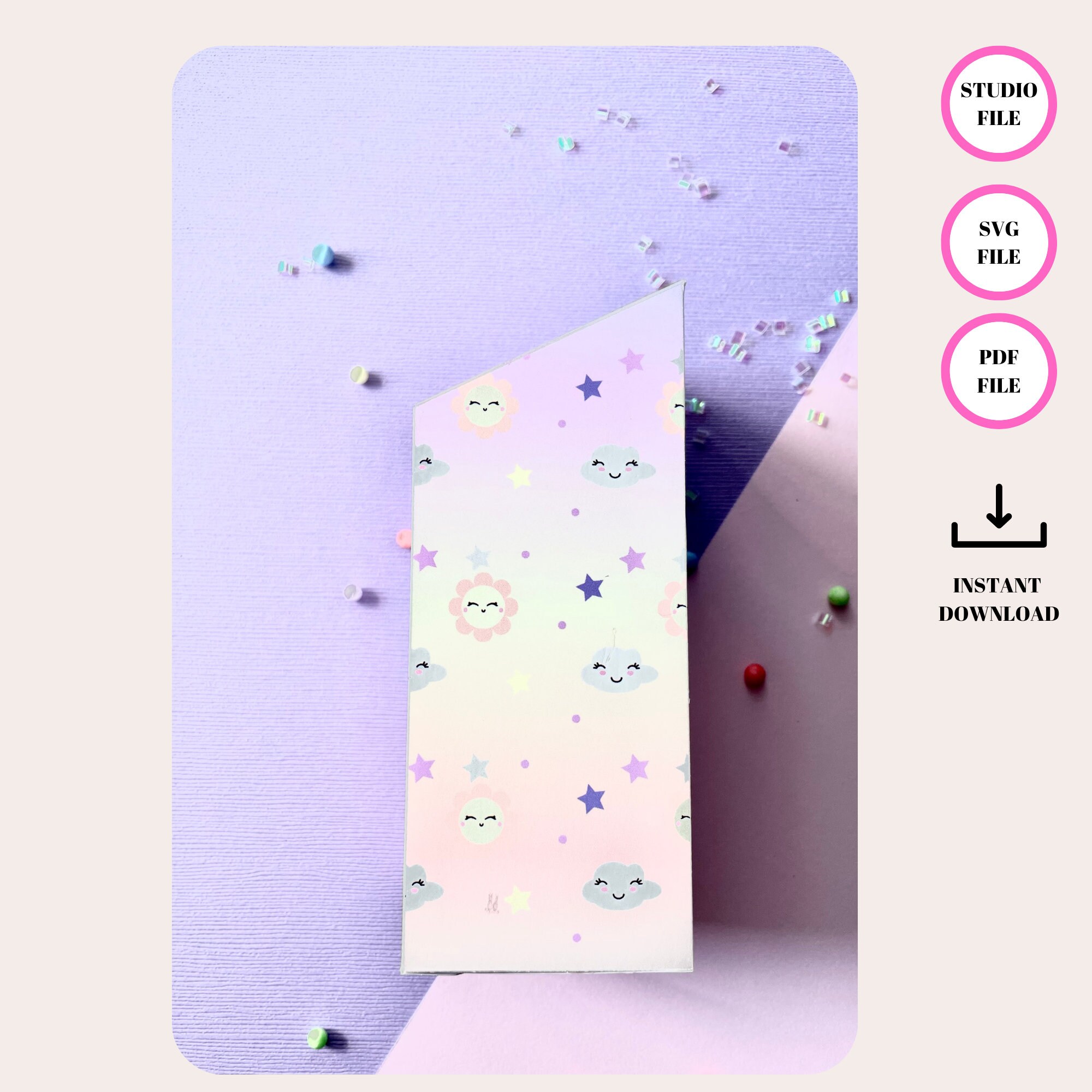 Treat Box Template Editable Template Gift Box SVG Party - Etsy Australia