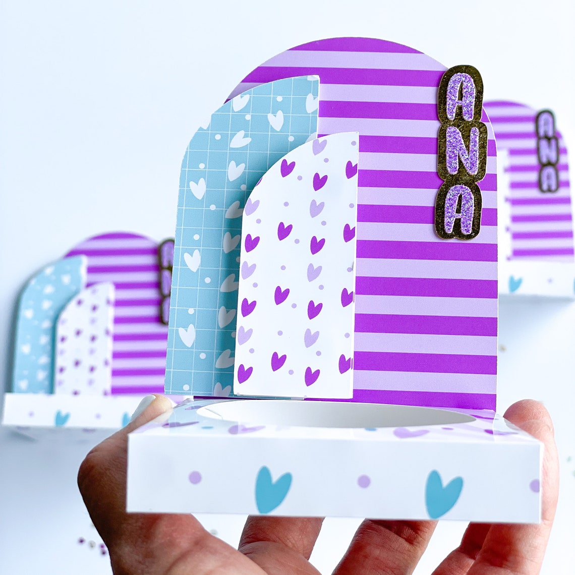 Template Cupcake, Stand Cupcake Template, Printable Cupcake Holder, Cut ...