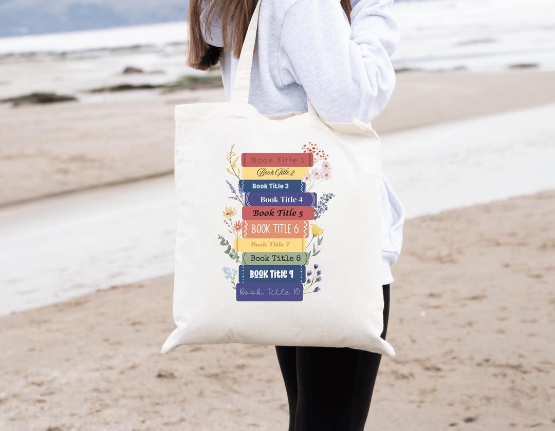Personalized Tote Bag, Bookish Gift for Book Lover Bookworm Library ...
