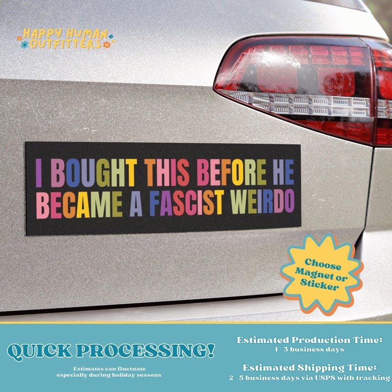 Anti Elon Bumper Sticker - Etsy