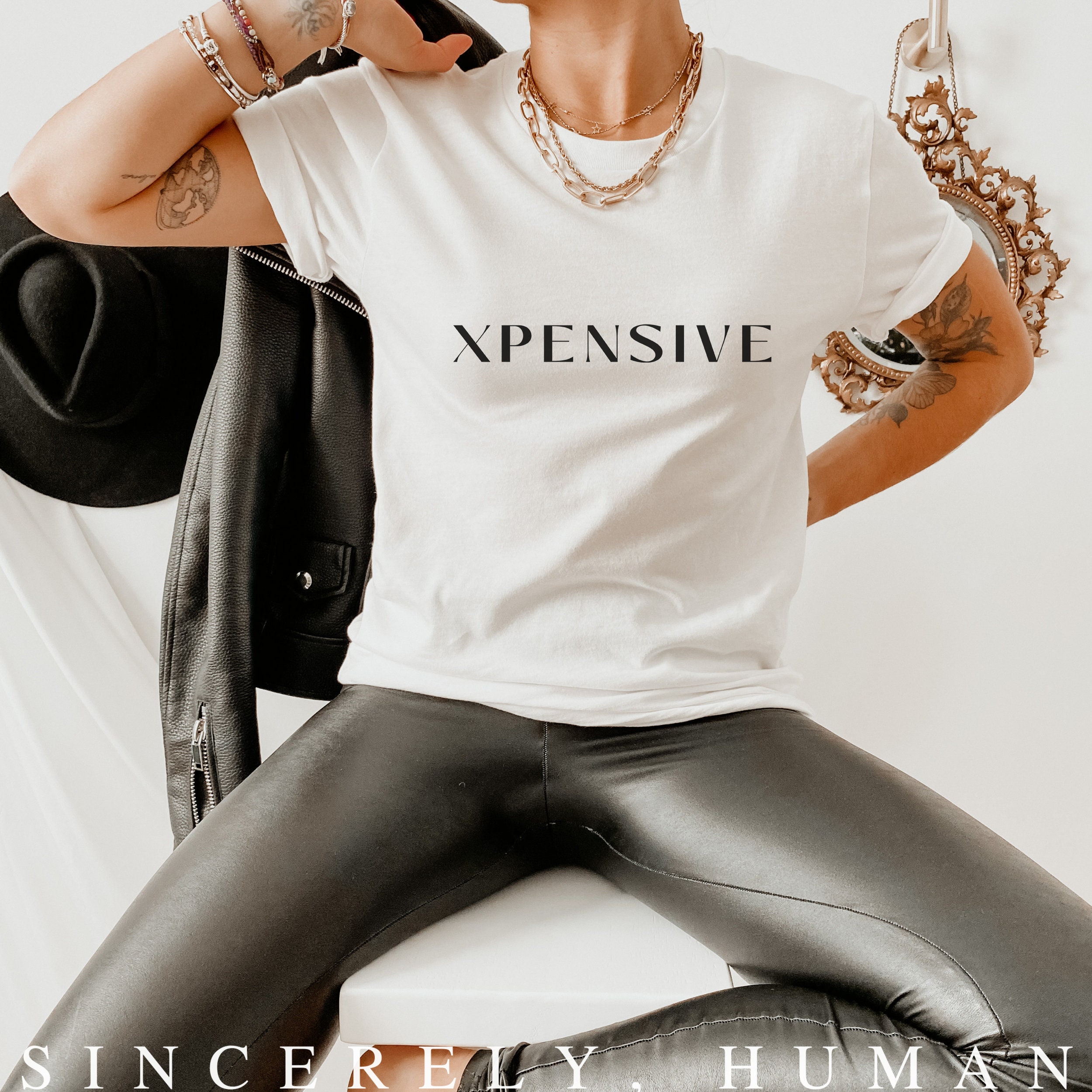 Expensive Shirt| Sincerely Human Shirt, Trend Shirt, Oversize, Simple T ...