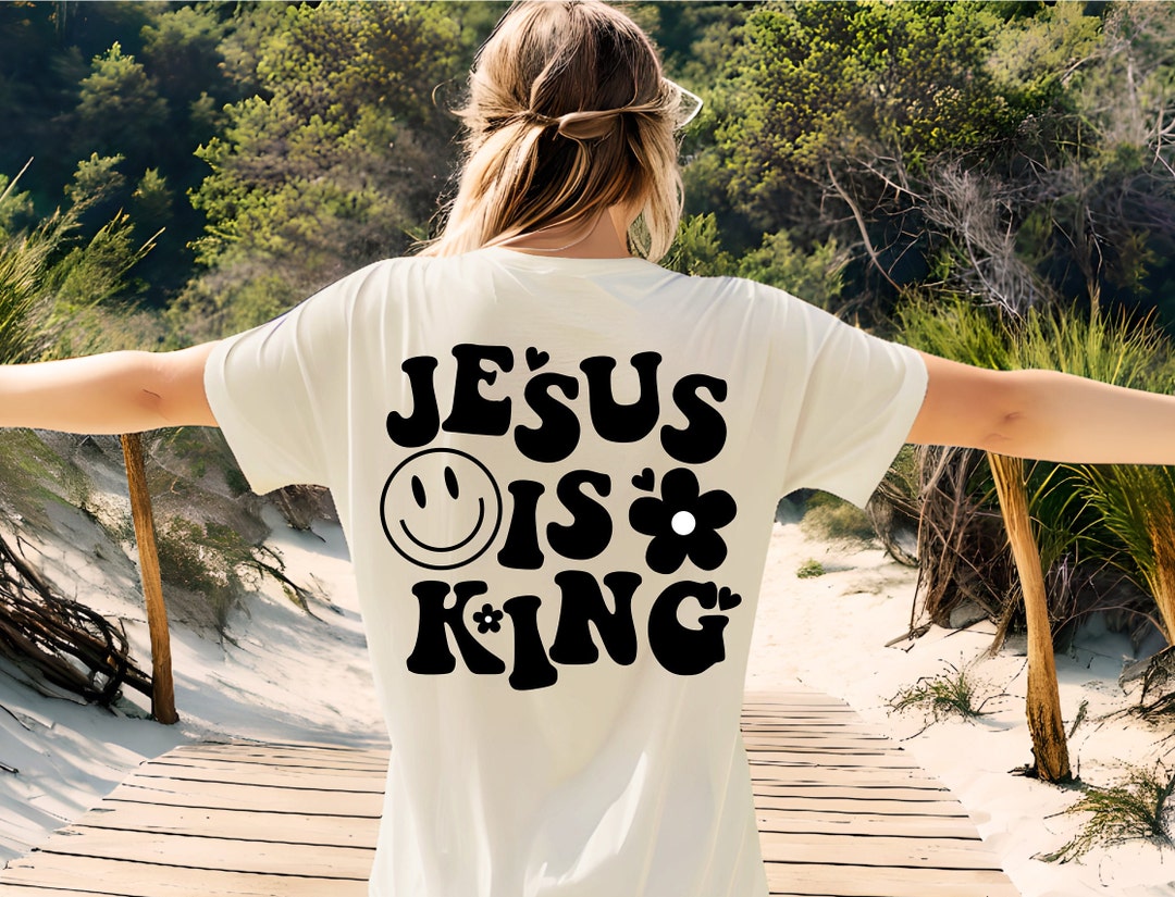 Groovy Jesus is King Christian Tshirt Jesus is King Shirt - Etsy